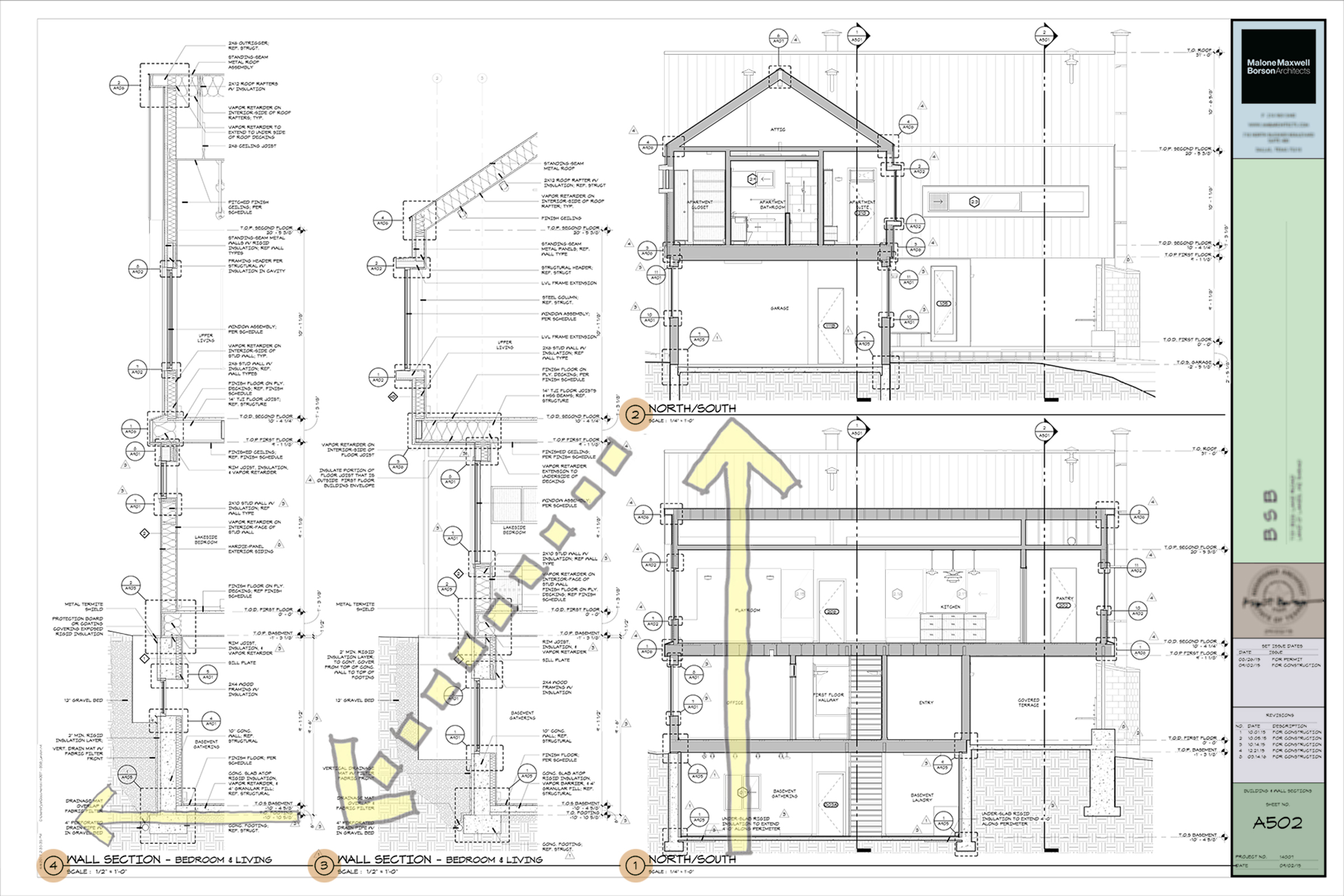 Construction Drawing Title Block Title Block Information